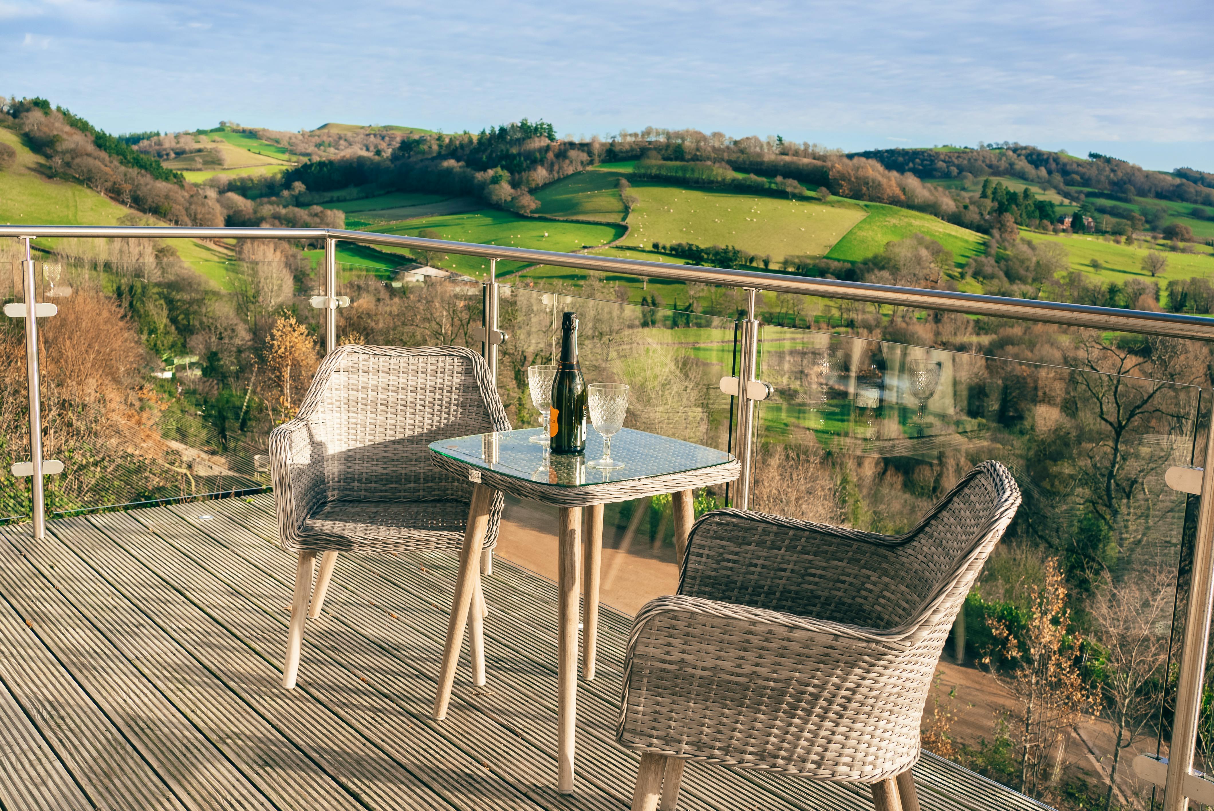 Heartwood Treehouse - a luxurious hot tub treehouse in rural Mid Wales.