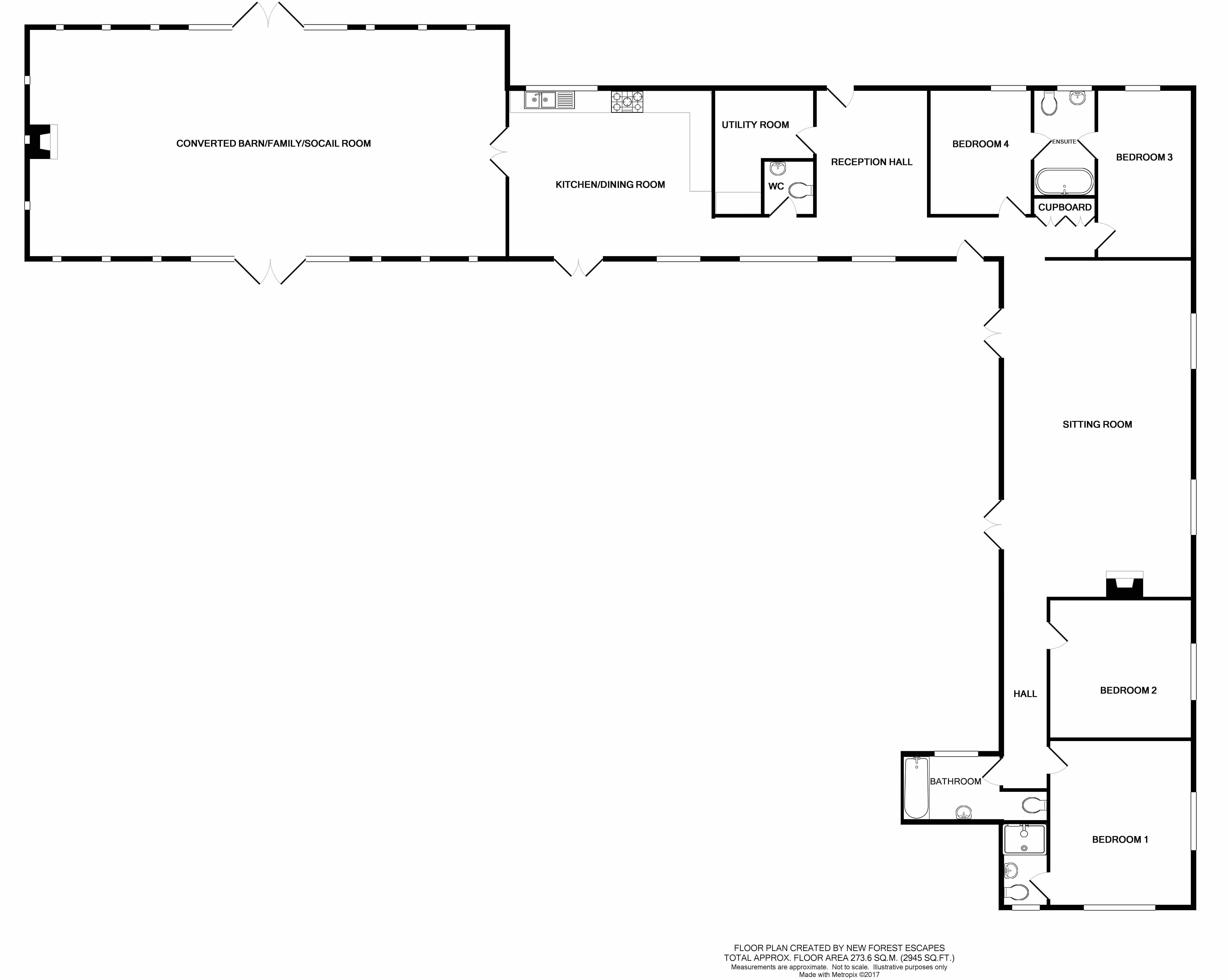 Gins Barn - Stunning New Forest barn conversion with private jetty